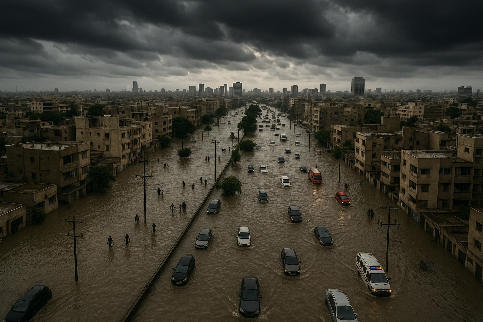 Record Rainfall Triggers Deadly Urban Flooding in Karachi, Schools ...